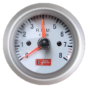 Autogauge 2" Silver Tachometer — Moonlight Racing