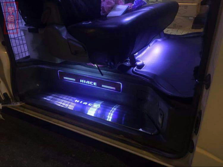 Style Ace Door Step LED Panels - Toyota Hiace 2005-2018 (Blue ...